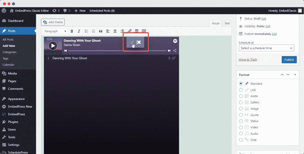 How to Embed Spotify Audios in WordPress