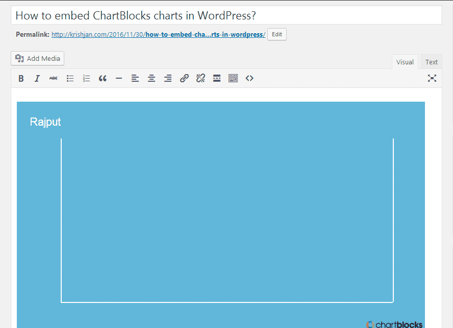 How to Embed ChartBlocks Charts in WordPress