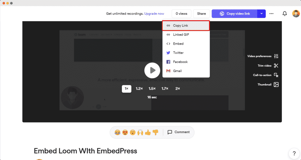 How To Embed Loom In WordPress With EmbedPress
