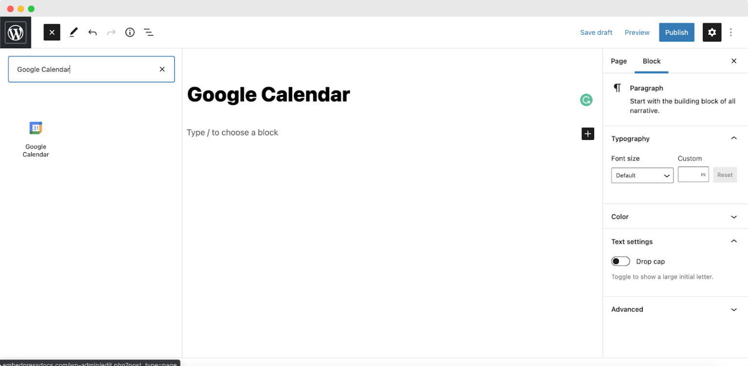 How To Embed Google Calendars In WordPress Using EmbedPress?