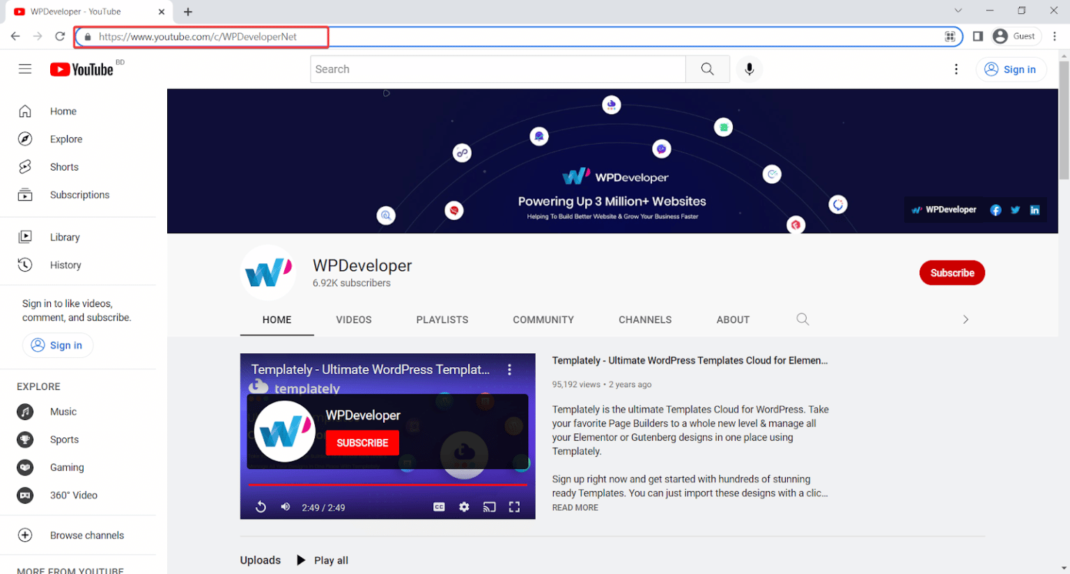 How To Embed YouTube Channel In WordPress? - EmbedPress