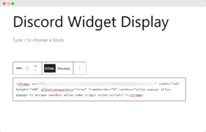 How to Embed Discord Widget Into WordPress In 5 Minutes