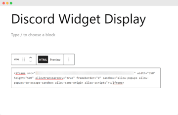 How to Embed Discord Widget Into WordPress In 5 Minutes