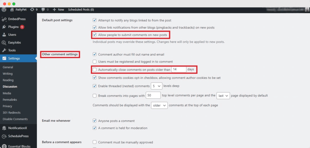 How To Enable Or Disable WordPress Comments In Posts/Pages