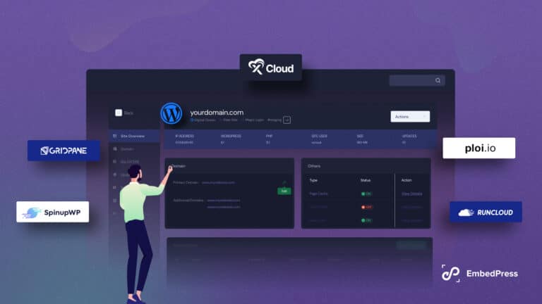 Top 5+ WordPress Hosting Control Panels To Manage Your Website [With Free Options] - EmbedPress