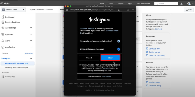 How To Generate Instagram Access Token? EmbedPress